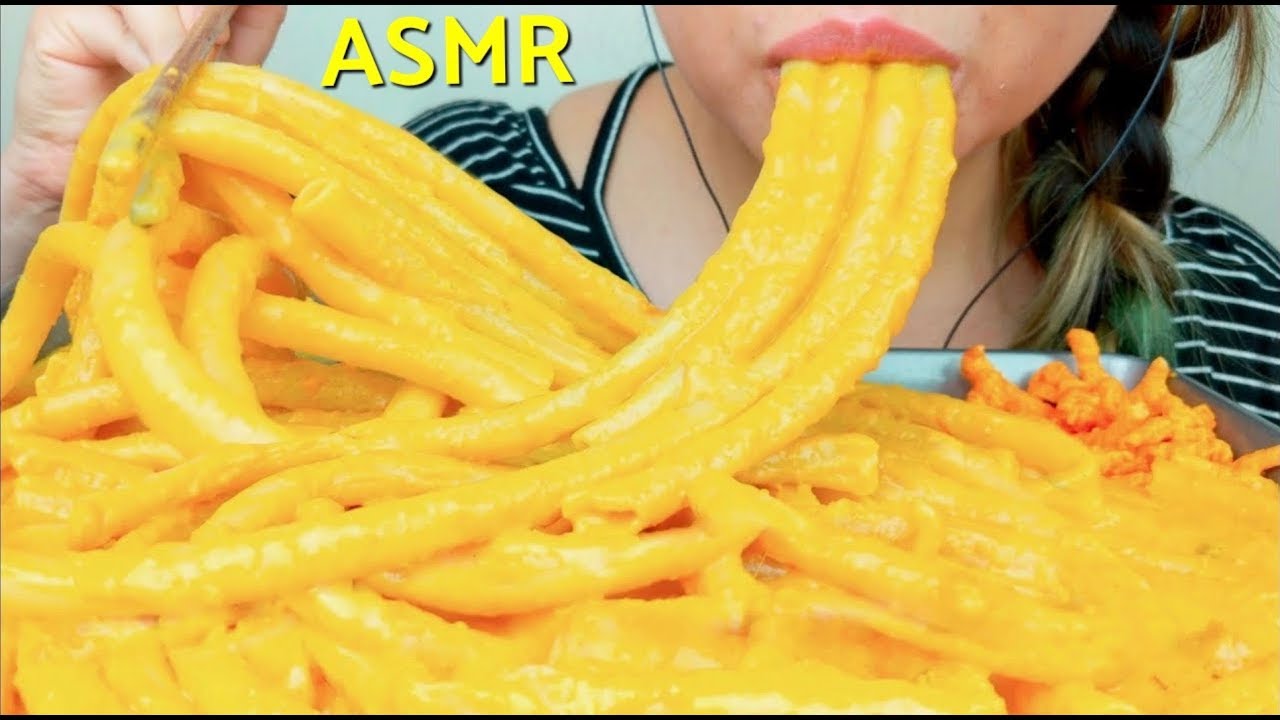 ASMR GIANT CHEDDAR MAC & CHEESE 먹방 *Macaroni and cheese* No Talking ...