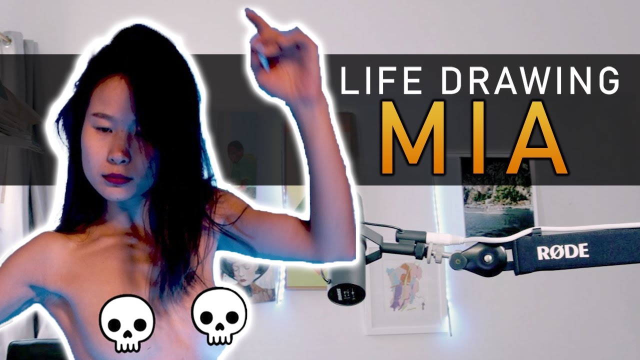 Gladdy Drawing Club Online - 1 hour of educational life drawing session feat. Mia - YouTube