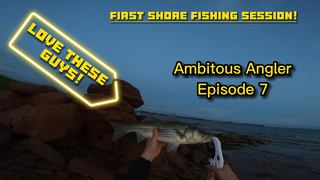The Ambitious Angler: PEI striped bass shore session! - YouTube