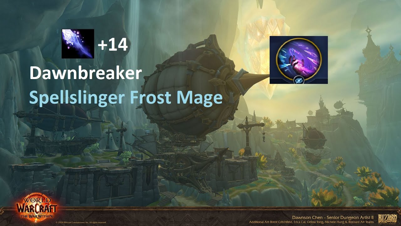 Spellslinger Frost Mage | ++14 Dawnbreaker | The War Within M+ | Some ...