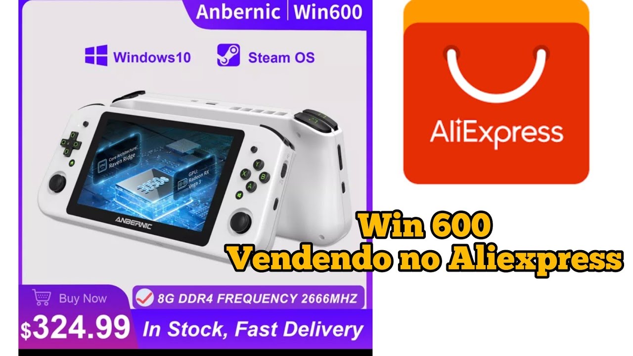 Win 600 da Ambernic Vendendo no Aliexpress - YouTube
