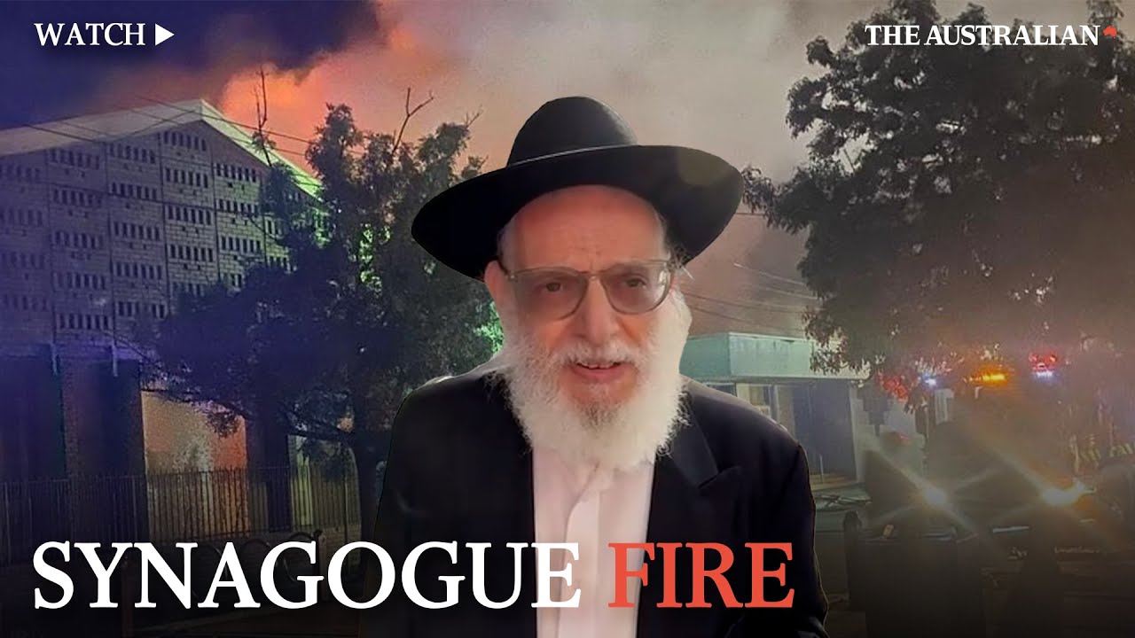 Jewish community reacts to 'shocking' Melbourne synagogue fire - YouTube