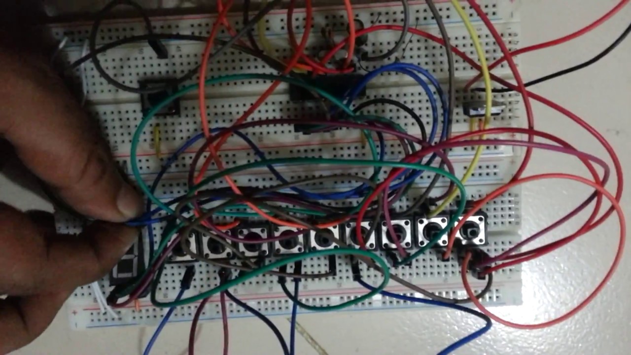 3x3 Matrix Keyboard using AT89C2051 microcontroller - YouTube