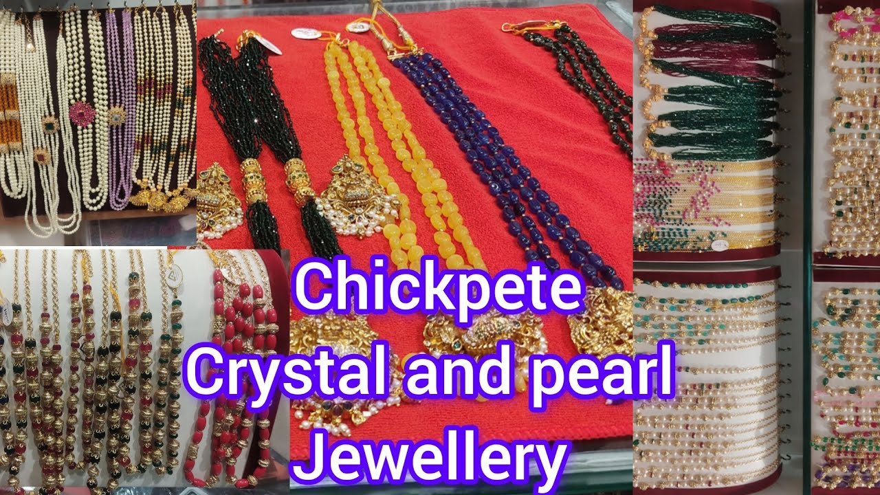 Chickpete from 100 rs pure hyderabad pearls| semi precious beats ...