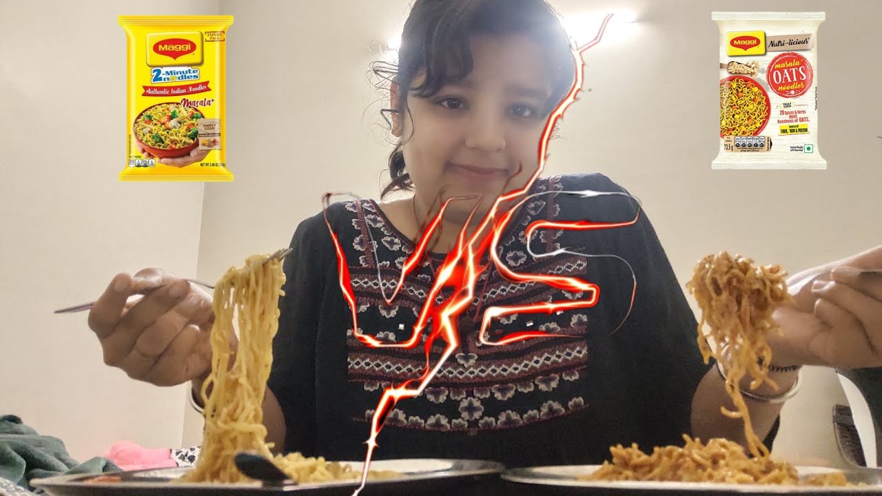 Oats Maggi vs normal Maggi 👍 / n_for_nitya ️#maggi #challenge - YouTube