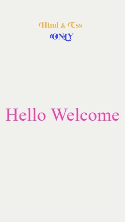 Simple Textanimation Using Html And Css Only 💥 Shorts Youtubeshorts Textanimation