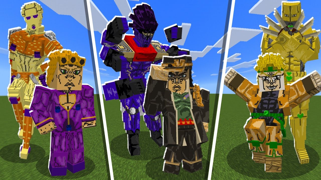 FINALMENTE SAIU A PRIMEIRA VERSÃO DESSE ADDON DE JOJO PARA MINECRAFT PE ...