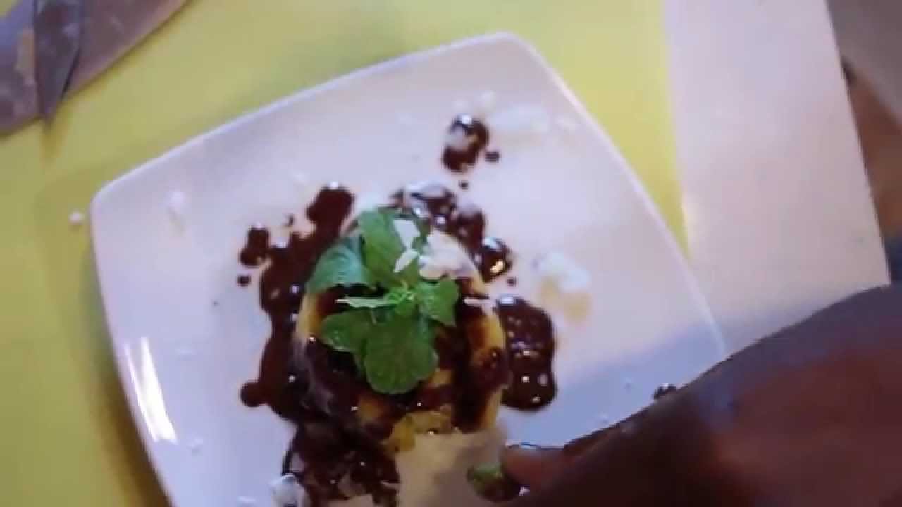 How to make a Chocolate Plantain Dessert - YouTube
