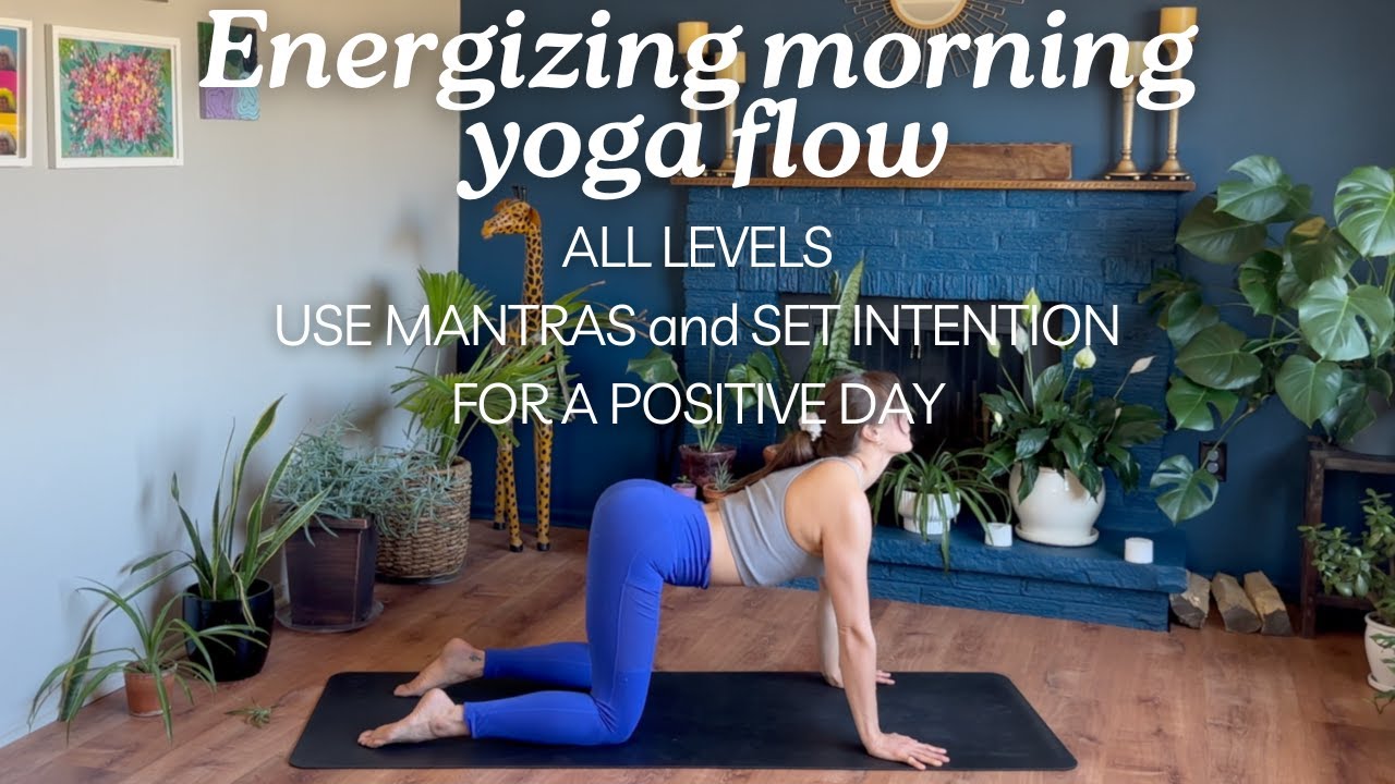 Invigorating morning yoga flow for a positive day - YouTube
