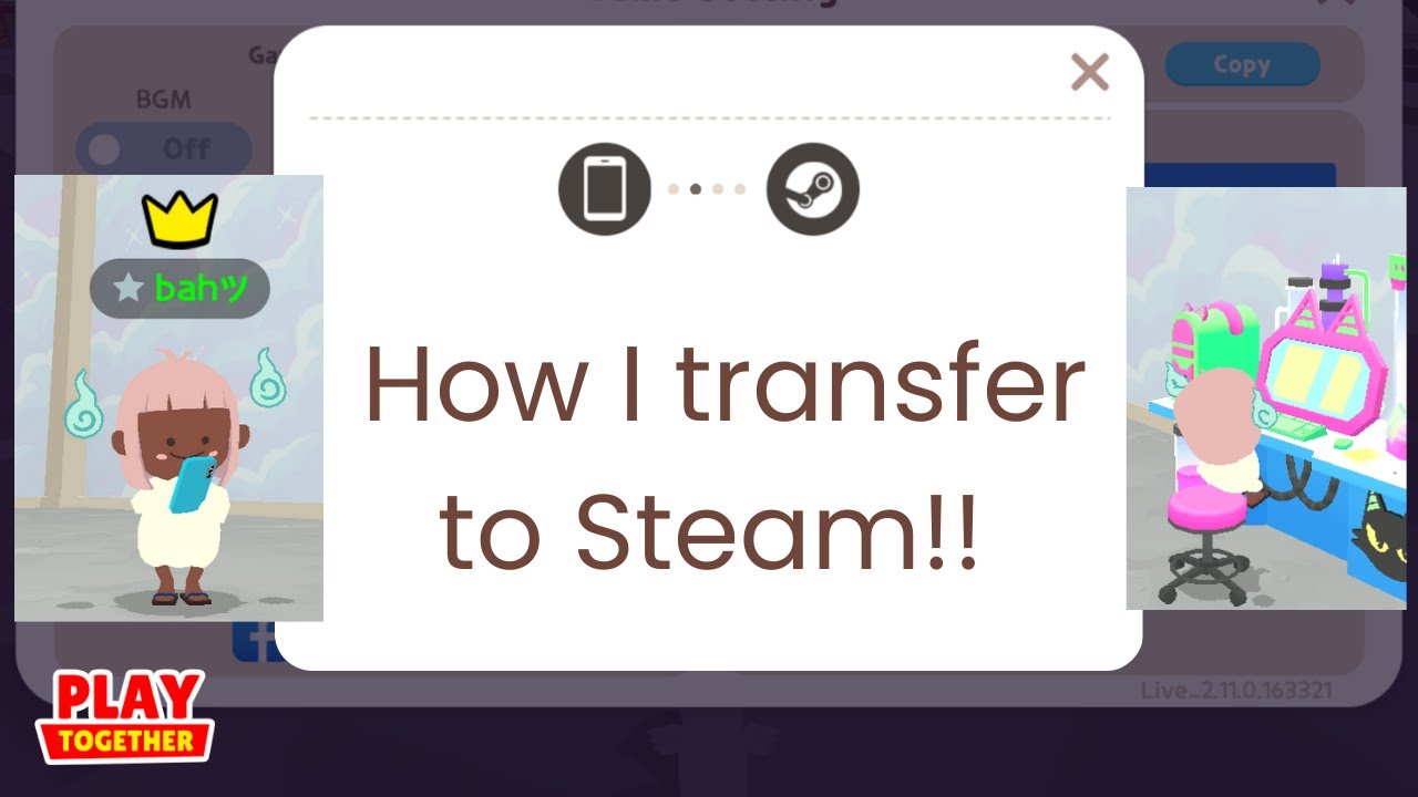 How I transfer to PC | Play Together Game - YouTube