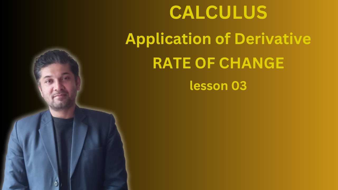 Rate of Measure | Calculus | The Derivative As Rate of Change ...