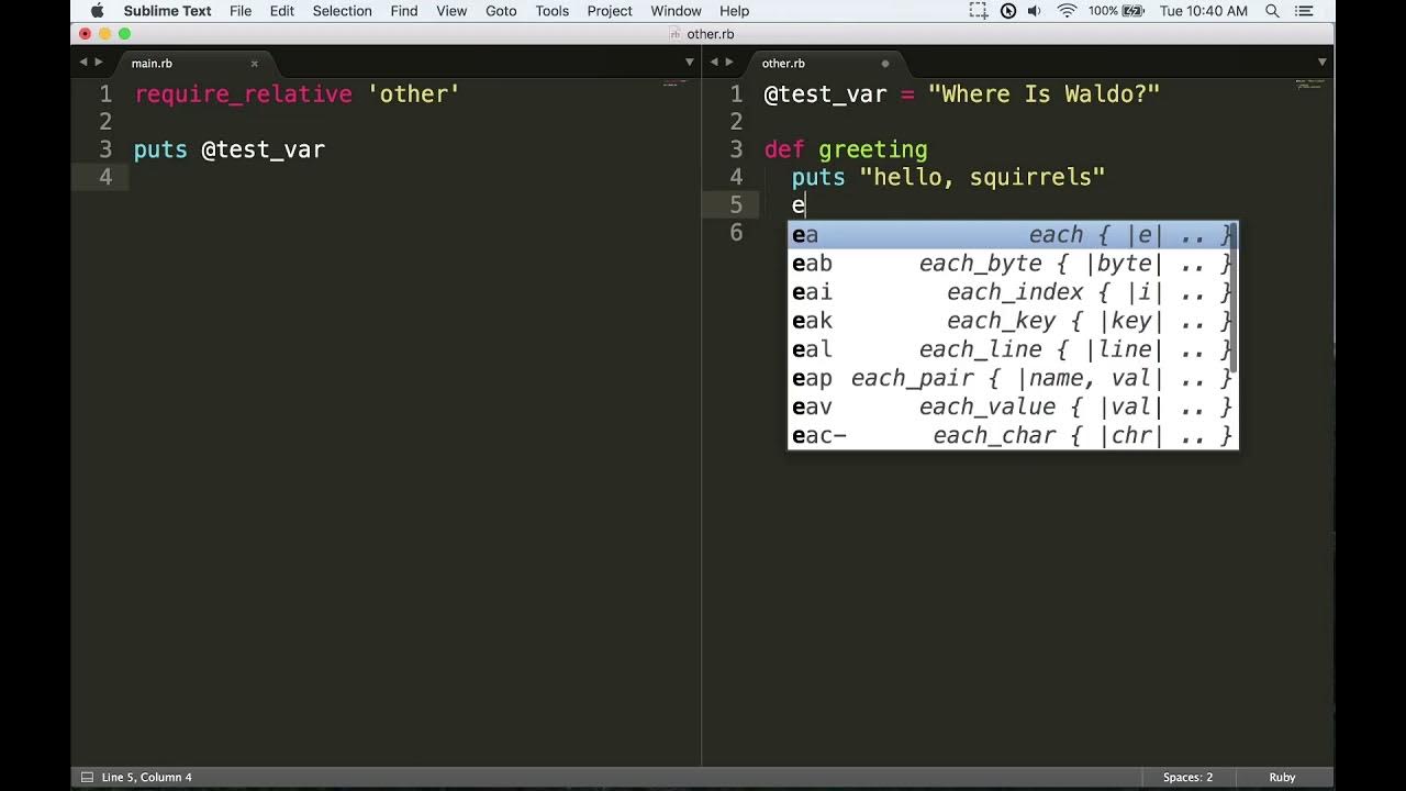 Free Sample: Scope and Require-Relative in Ruby - YouTube