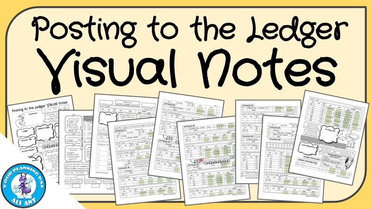 Posting to the Ledger Visual Notes - YouTube