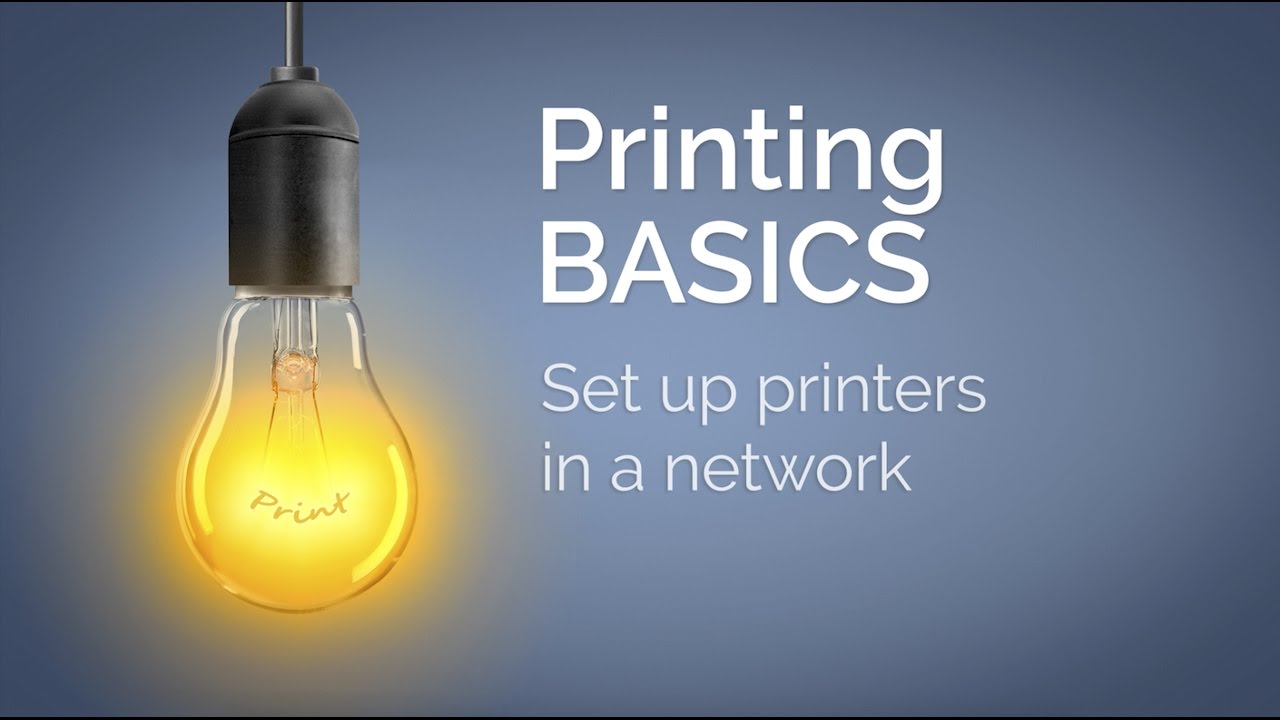 How to set up printer for a network (01) - YouTube