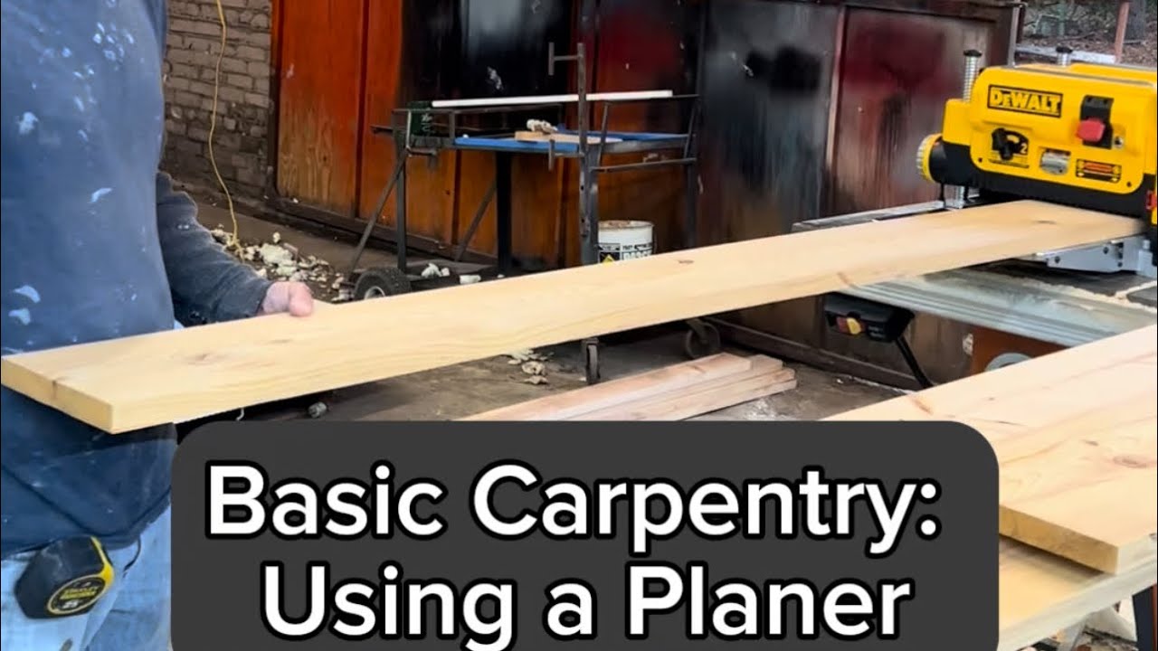Basic Carpentry: Using a planer - YouTube