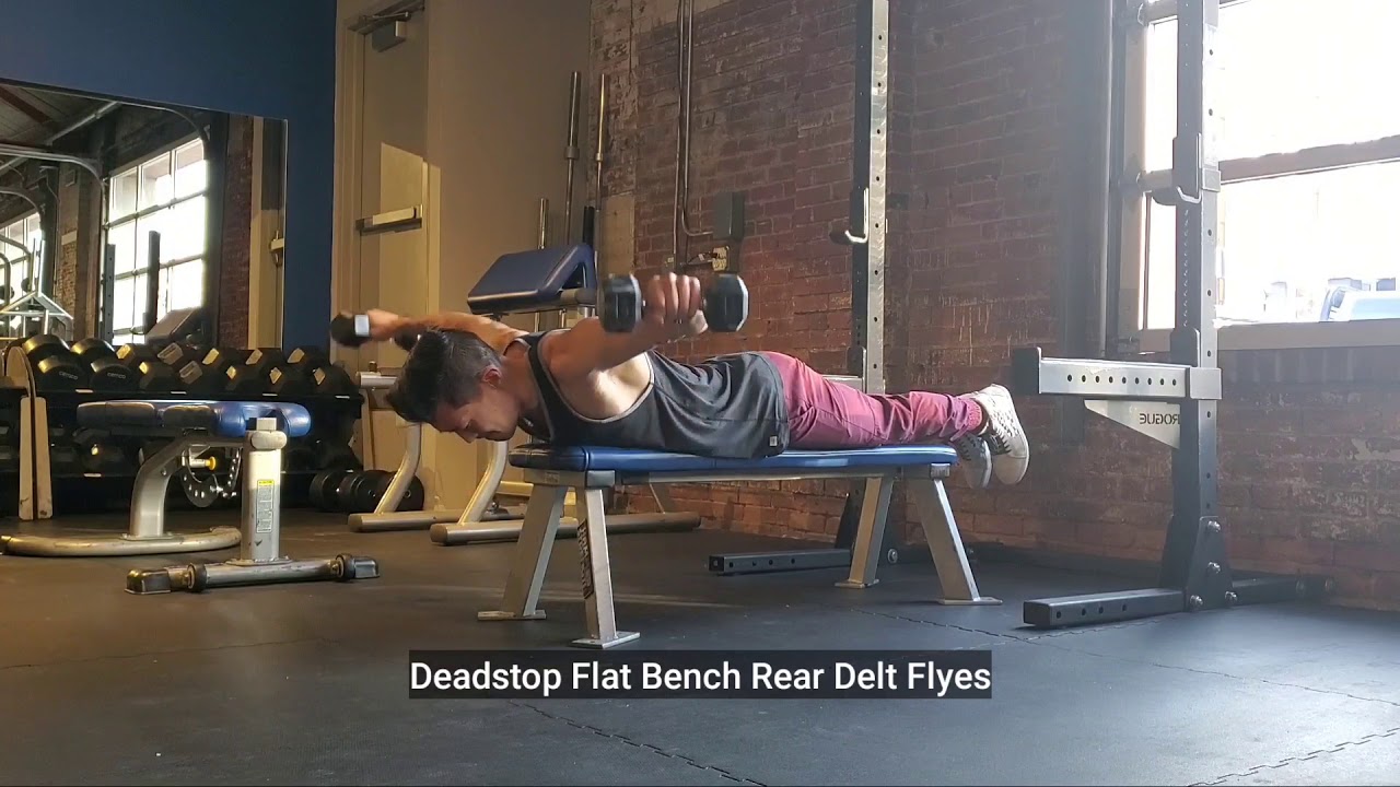 Deadstop Flat Bench Rear Delt Flyes - YouTube