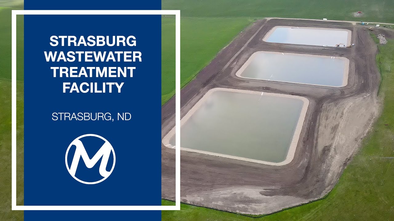 Moore Engineering- Strasburg, ND Wastewater Lagoons Project Video - YouTube