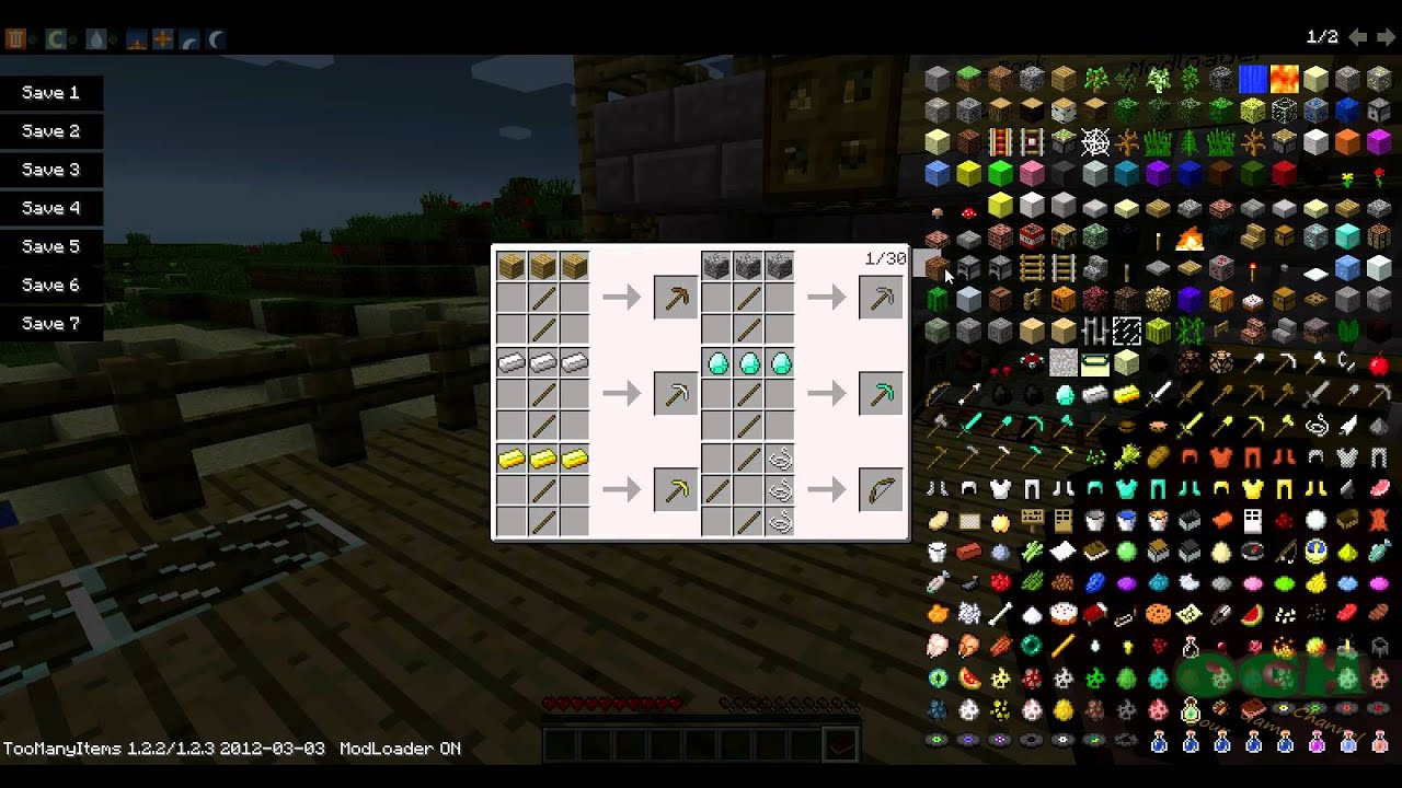 [Risugami's Minecraft Mods 1.1] Recipe Book - YouTube