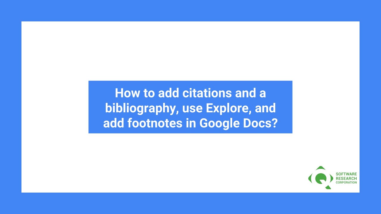 How to add citations and a bibliography, use Explore, and add footnotes ...