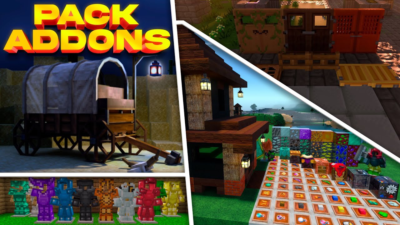 3 Addons Increíbles | ( Pack ) [ #-3 ] | Minecraft Bedrock Edition ...