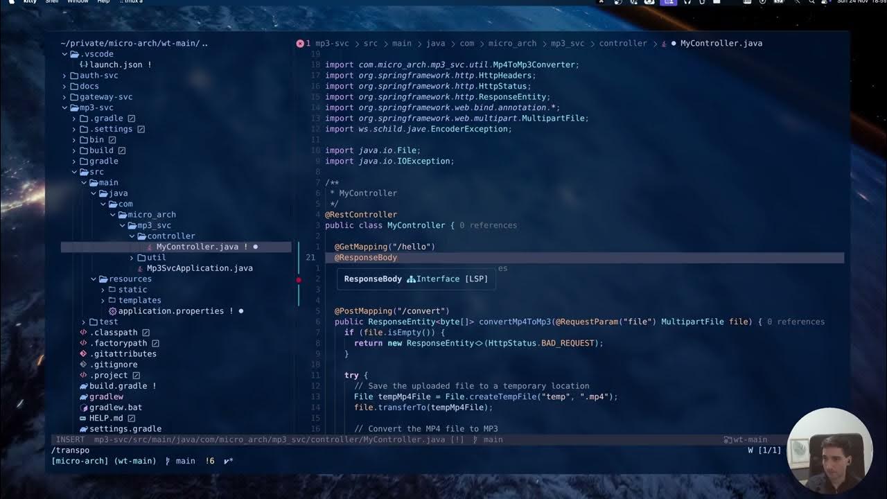 Debug Java (Spring boot) inside neovim - YouTube