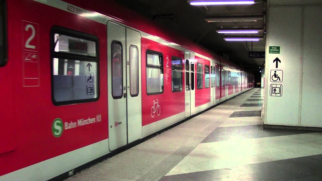 Flughafen Munchen HD-BR et423 12 car departs for Weissing on S8 - YouTube