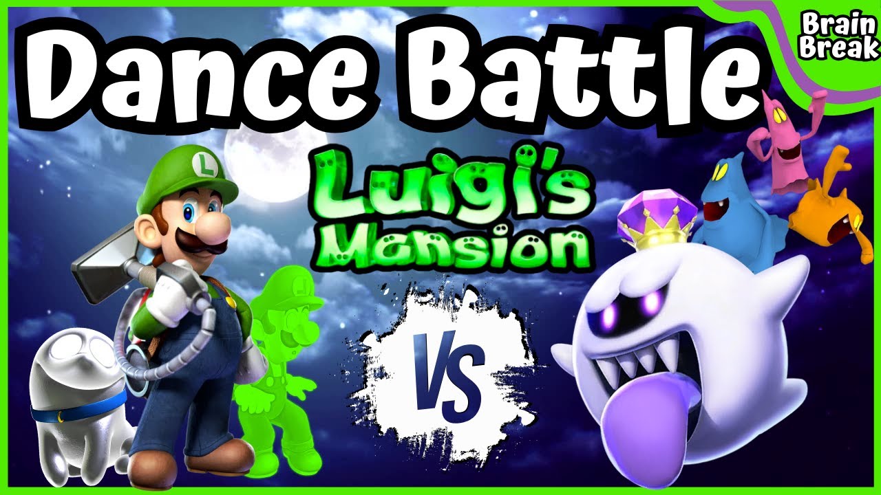Mario Halloween | Luigi vs King Boo! | Halloween Dance Battle | Just ...