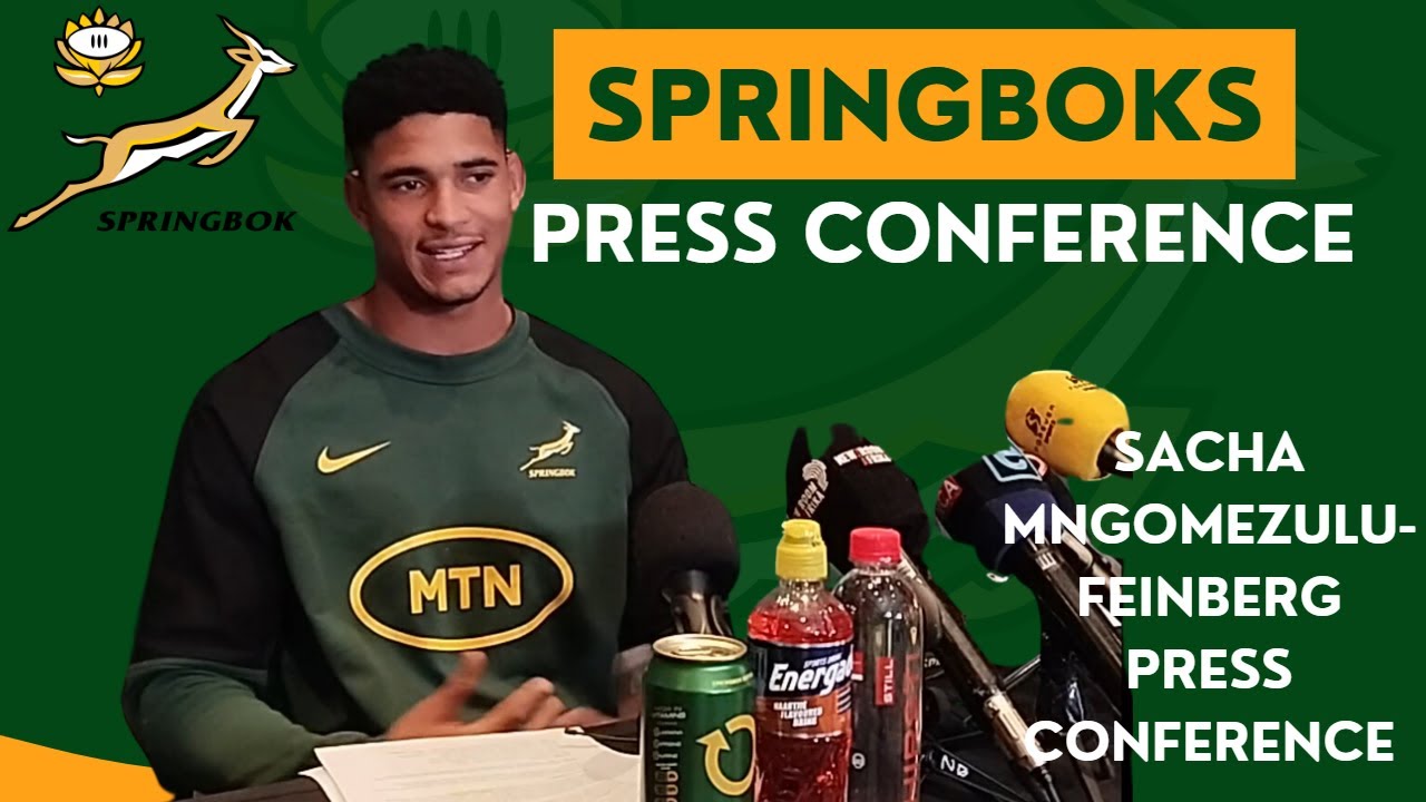 SPRINGBOKS: Sacha Feinberg-Mngomezulu press conference - YouTube