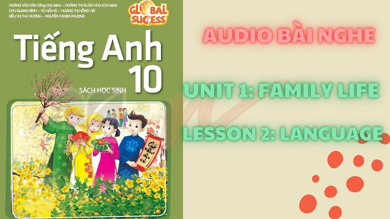 Tiếng Anh 10 Global Success| Audio bài nghe unit 1 lesson 2| @cô Lan ...