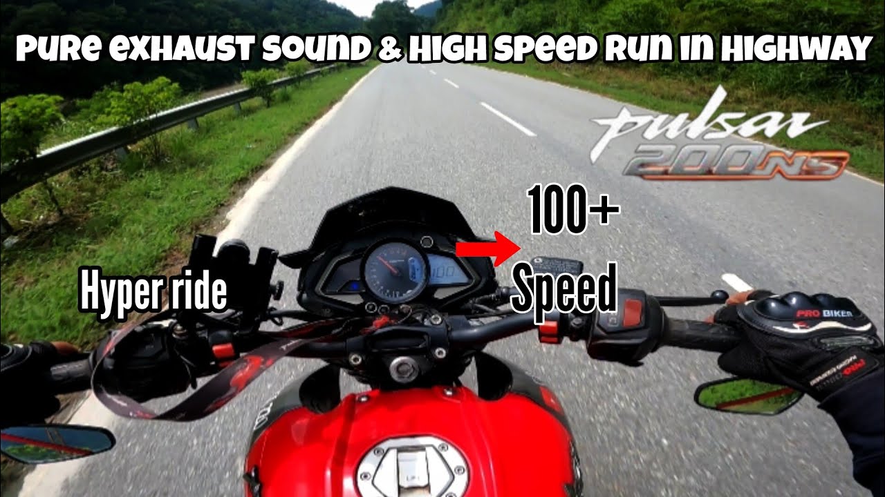 In Depth Pulsar Ns 200 Hyper Ride In Highway With Pure exhaust Sound ...