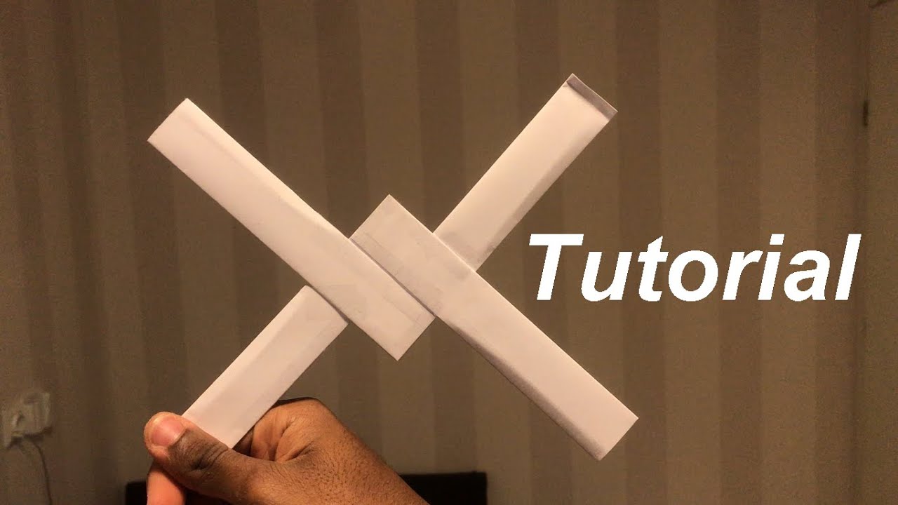 How to make the ''Blitz'' Paper Boomerang (HD) - YouTube