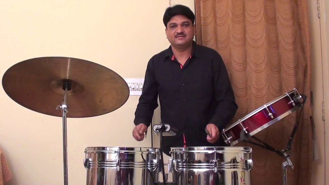 How to play timbale in indian style | timbale video | 6/8 pattern ...