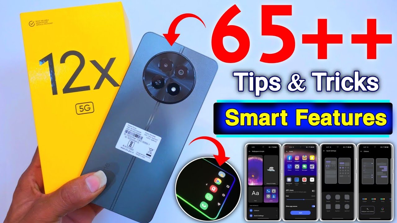 Realme 12x 5g Tips and Tricks Realme 12x Hidden Features/Top 65 ...