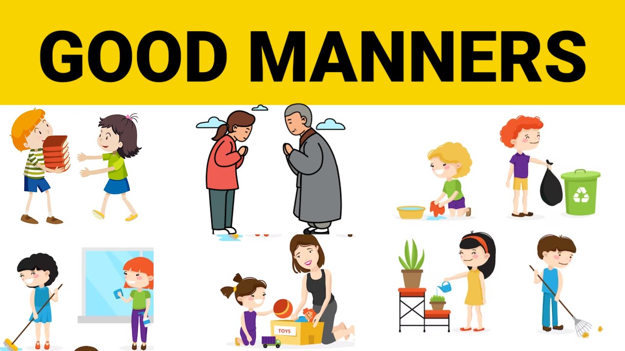 Good Manners for kids,Toddlers & child, Good Habits for kids in English ...