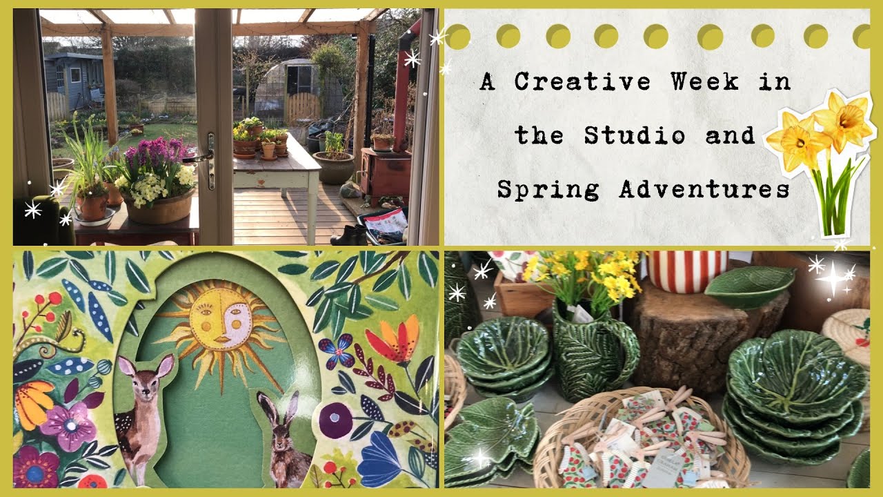 A creative week in the studio and spring adventures - YouTube