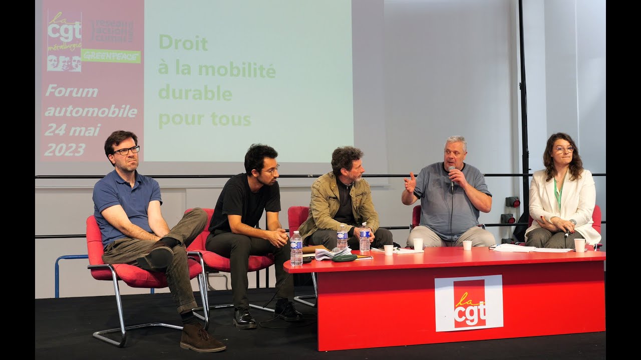 Forum automobile au siège de la CGT : droit à la mobilité durable pour ...