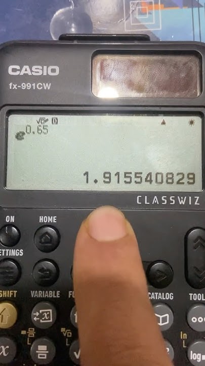 Calculate exponents in CASIO fx-991CW - YouTube