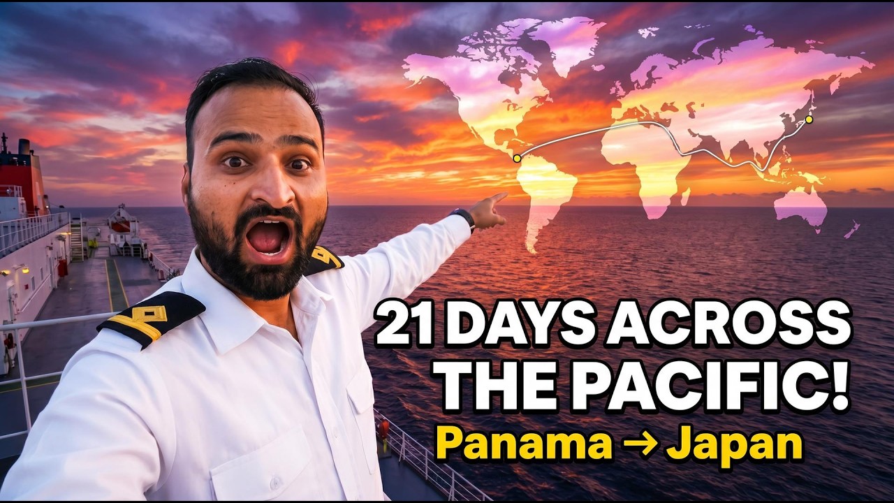 Sailing through Trans Pacific Ocean | 3rd Officer | Ship Vlog | Sailor ...
