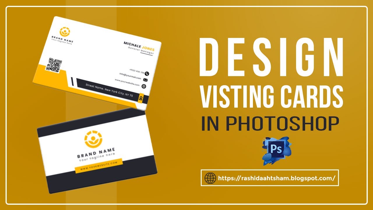 How to Design Visiting Card in Photoshop? | Photoshop Tutorials - YouTube