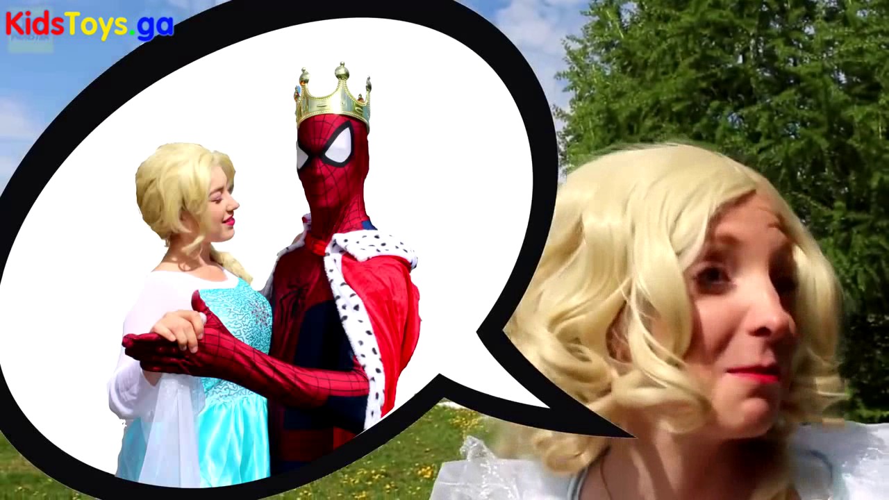 Frozen Elsa Face Swap! w/ Spiderman, Pink Spidergirl, Anna,Cinderella ...