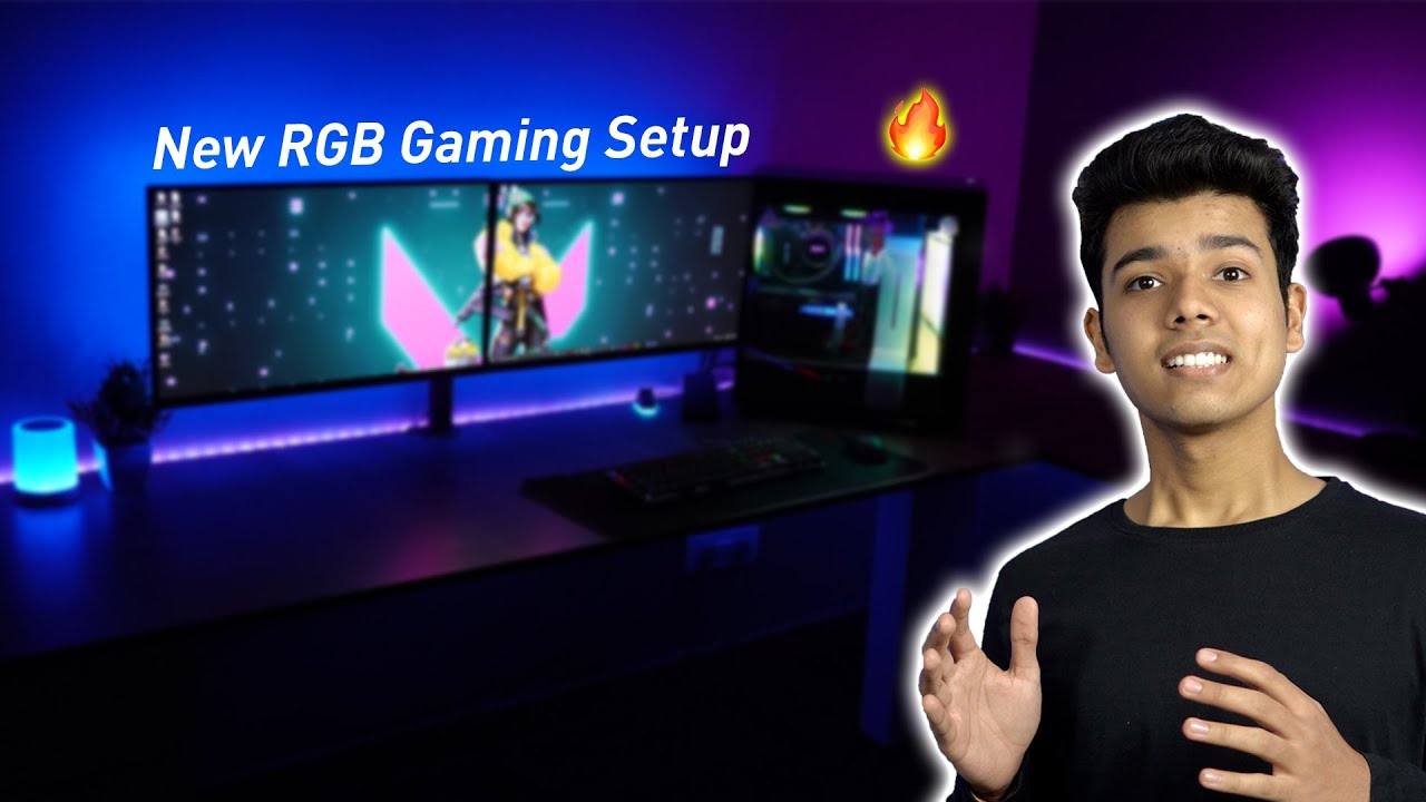 FINALLY! MY NEW RGB GAMING SETUP *EMOTIONAL* 🔥 - YouTube