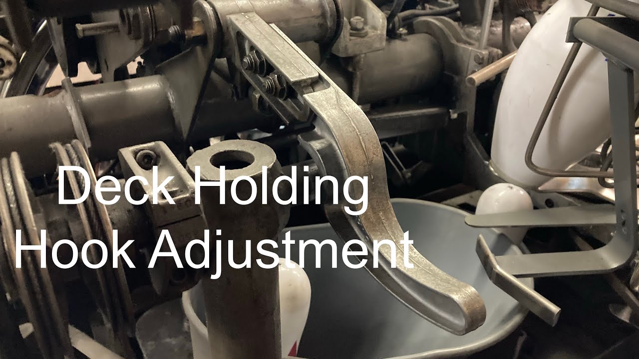 Deck Holding Hook #22 - Brunswick Pinsetter Adjustment - YouTube