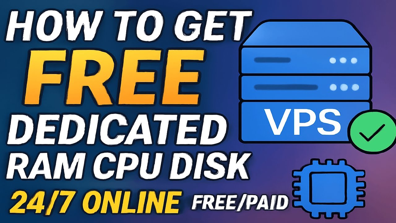 How to get dedicated RAM CPU DISK VPS Free and Paid - YouTube