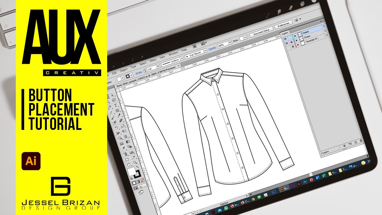 Button Placement Tutorial using Adobe Illustrator - YouTube
