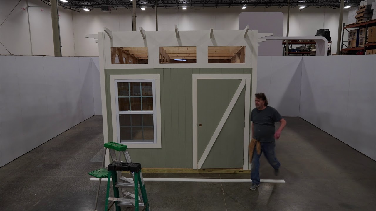 Team of 2 Builds Custom Shed Kit in Under 3 Hours. - YouTube