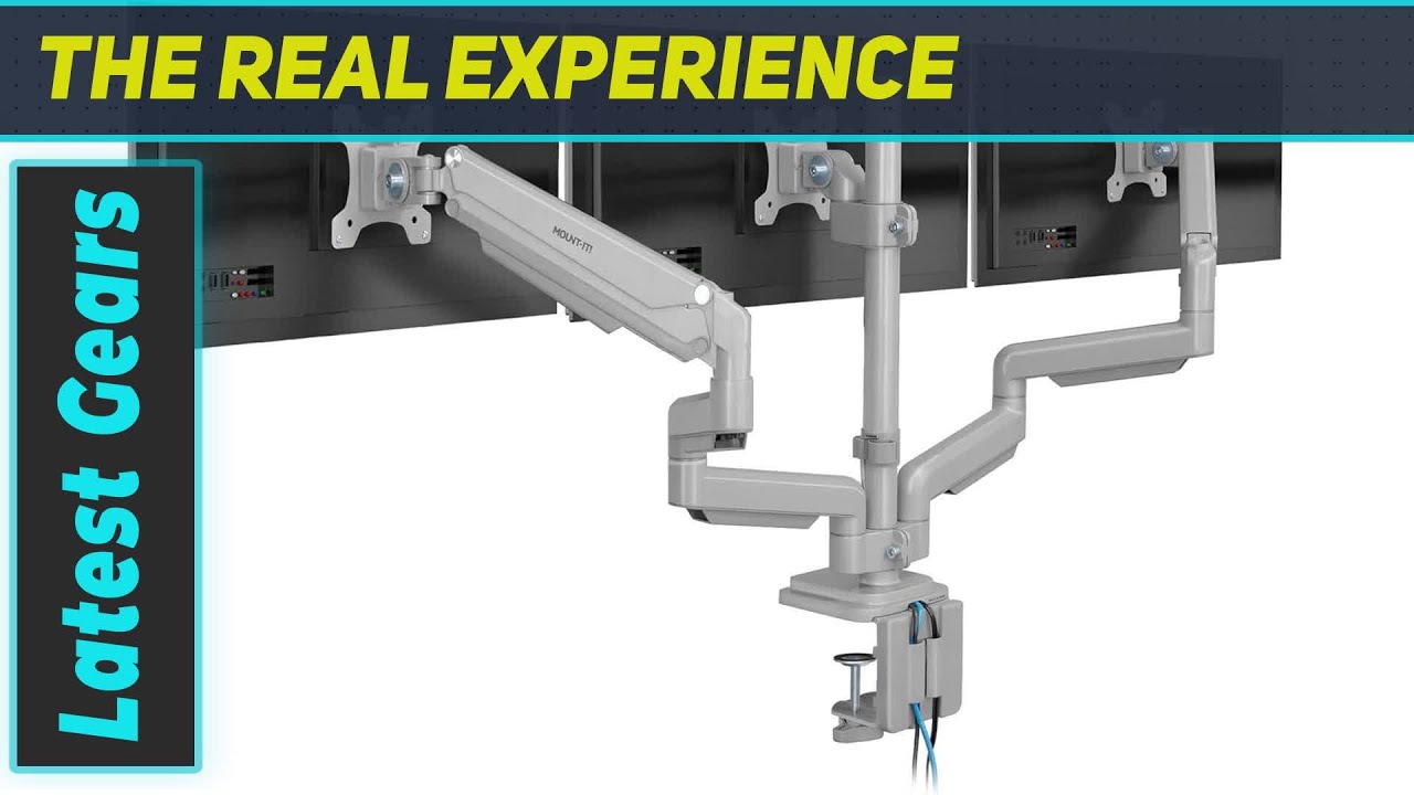 Mount-It! Triple Monitor Desk Mount — Best Triple Monitor Mount? - YouTube