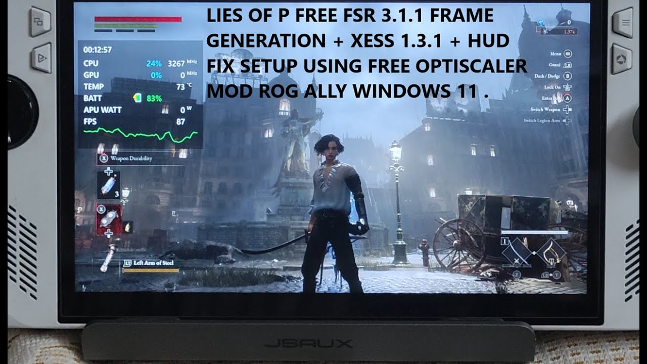 Rog Ally Lies Of P FREE FSR 3.1.1 Frame Generation + XeSS 1.3 + Hudfix ...