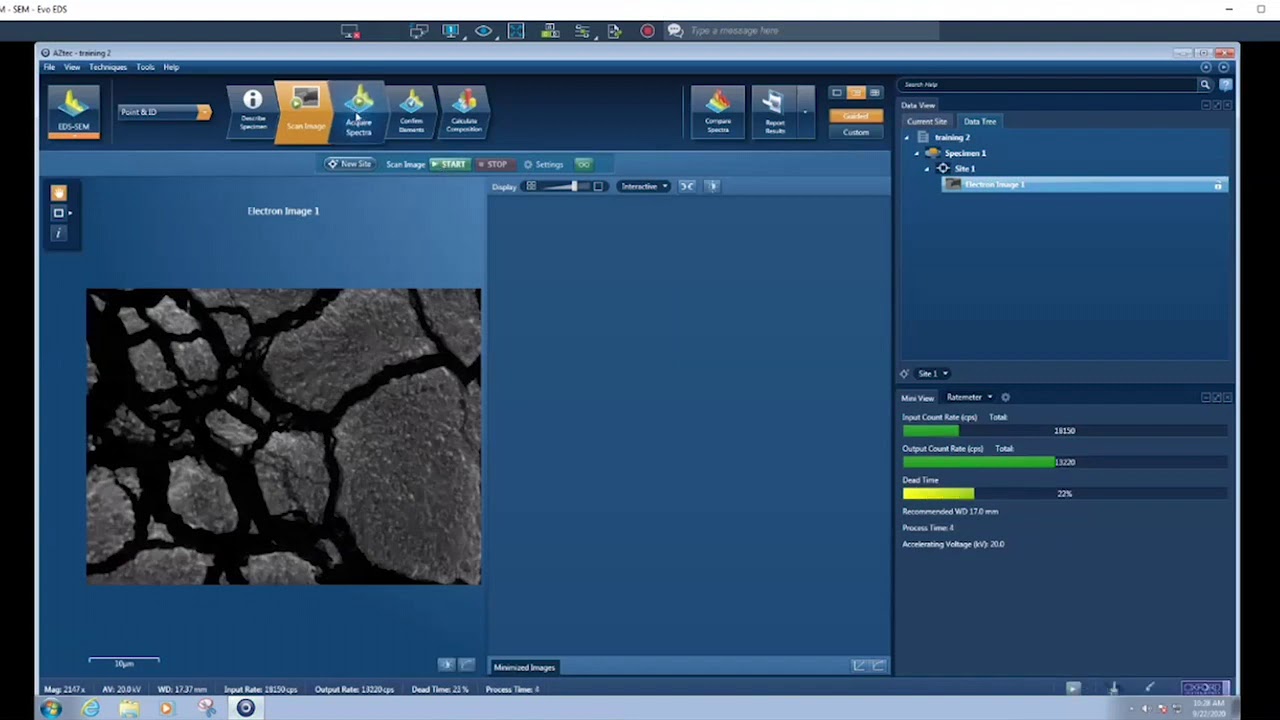 Zeiss EVO SEM EDS Part 1: Point & ID - YouTube