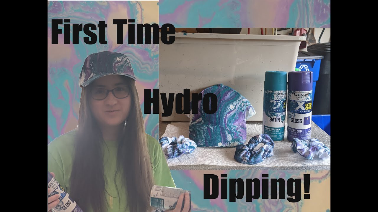 I tried Hydro Dipping a Hat and Three Scrunchies! - YouTube