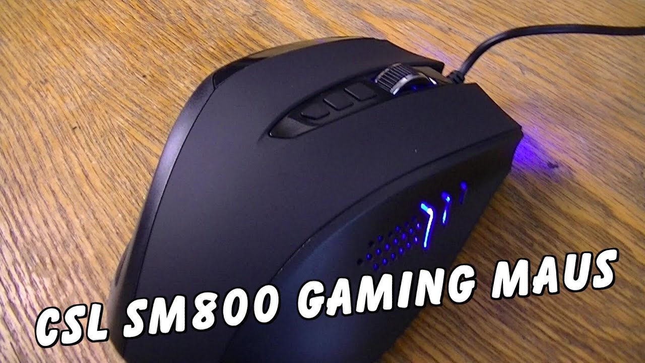 CSL SM800 Gaming Maus UNBOXING - YouTube